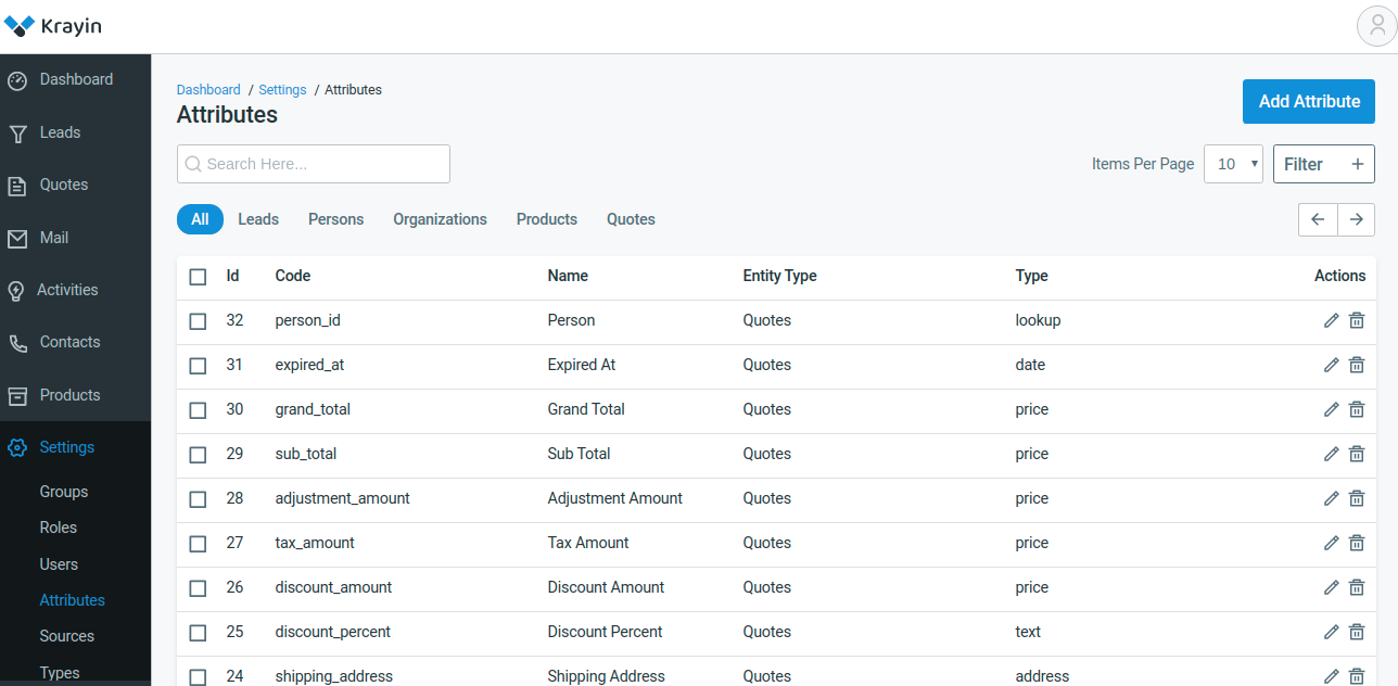 How to Add Attribute in Krayin? | Laravel CRM Software