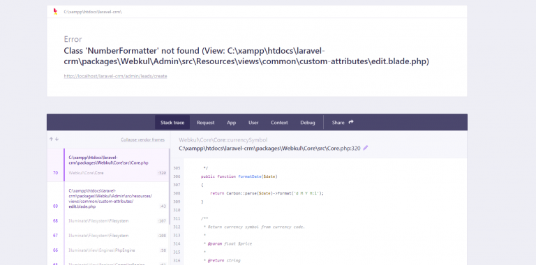 How to resolve PHP intl issue in Krayin? | Laravel CRM