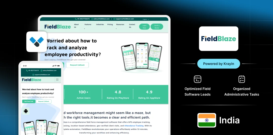 FieldBlaze Case Study | Indian Online Field Force Company CRM