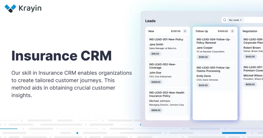Insurance CRM Software - Krayin CRM